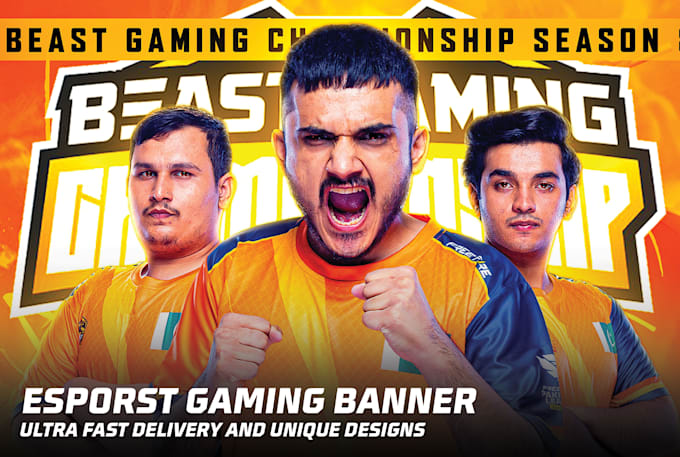 Design esports tournament poster graphics pack upto 6 banner by Rox ...