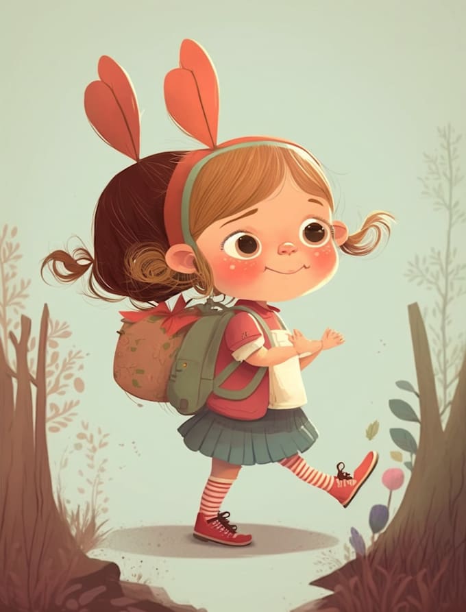 Illustrate children story book illustration by Tldiant | Fiverr