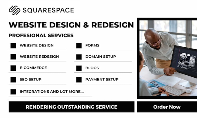 Do squarespace website redesign squarespace website design by Yolo_creatives | Fiverr