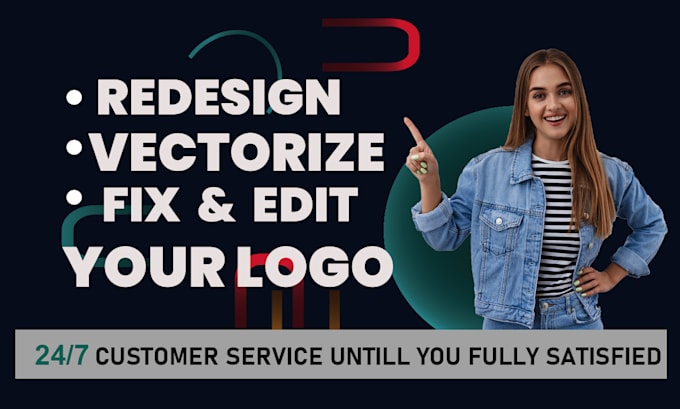 Do logo redesign, fix, edit, modify, recreate, and vector tracing by ...