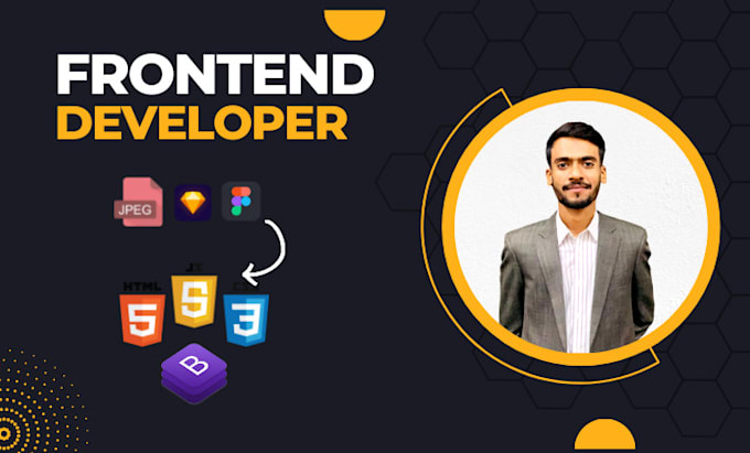 Be Your Front End Developer Using Html Css Bootstrap By Ahmadmukhtarr Fiverr
