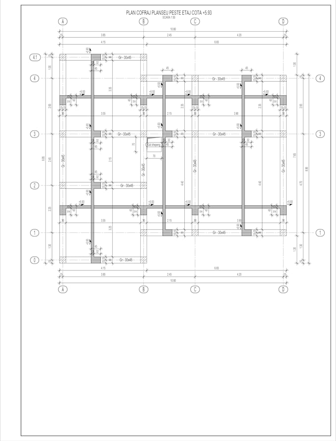 Draw 2d structural plans for your house building by Cristi01bar | Fiverr