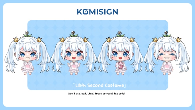 Draw your vtuber character in chibi artstyle by Auliaip | Fiverr