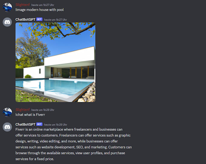 Code a discord bot with chatgpt intergration by Freshelated | Fiverr