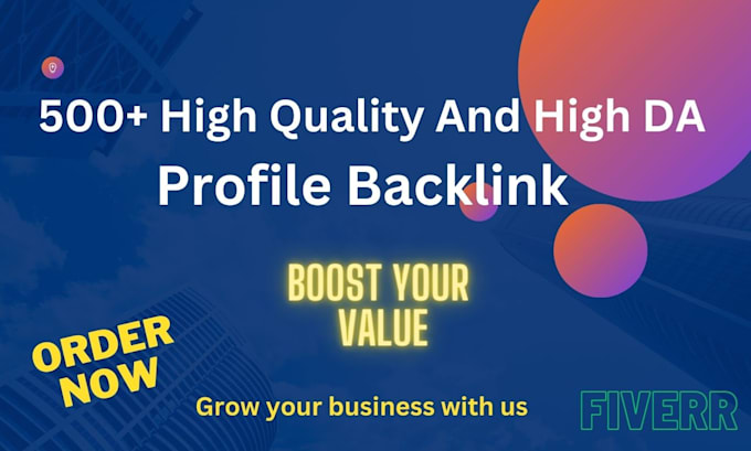 Do create high quality profile backlinks for your website by Ar_tanvirr ...