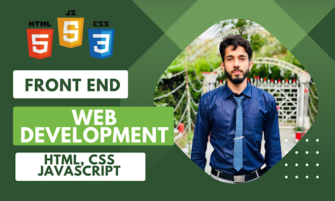 Be Your Front End Developer Using Html Css And Javascript By Ahmedd 2691