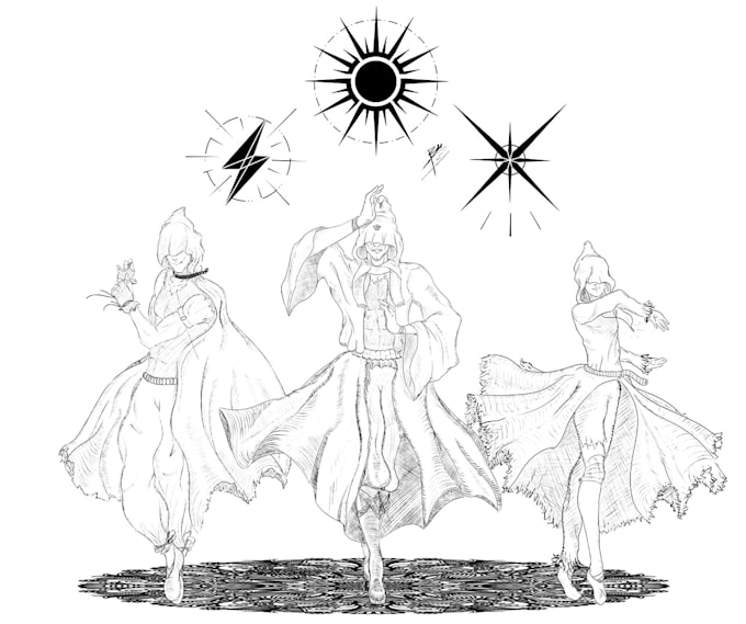 Do a cool line art character for you by Bokspkr | Fiverr