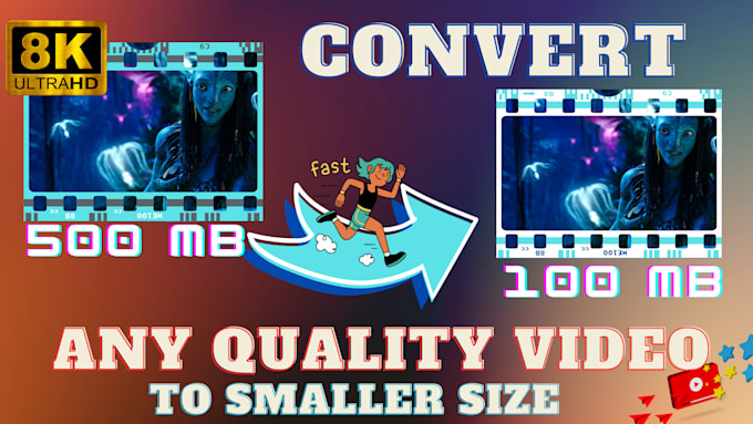 Convert any of your very large video files to a smaller file by ...
