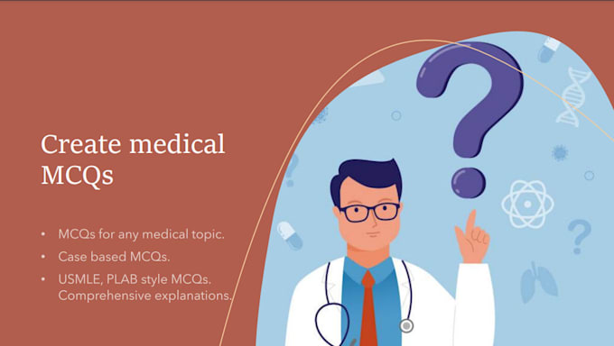 Create medical mcqs and usmle style questions by Mahmoud_mz | Fiverr