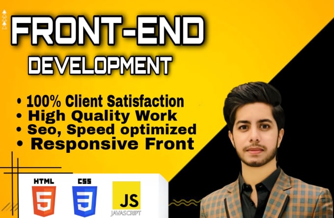 Create Front End Website Using Html Css Javascript By Tahiramin08 Fiverr