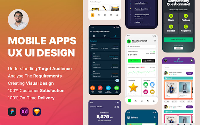 Create mobile or tablet app ui ux design in figma by Sabeerdarr | Fiverr
