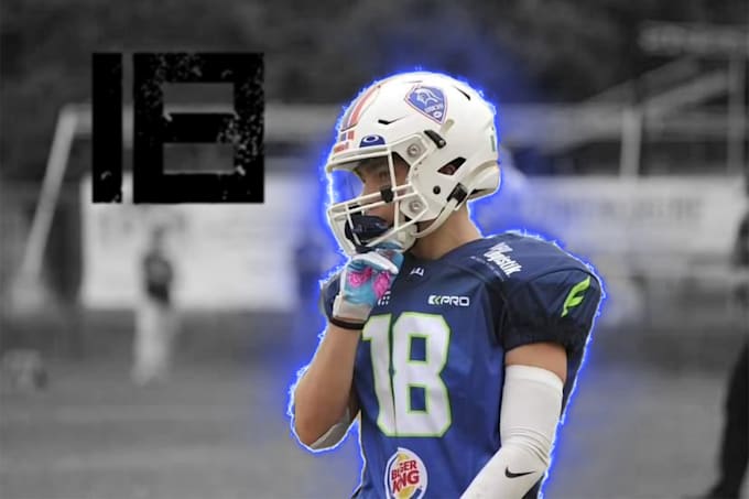 Edit your american football photos by Atlasai | Fiverr