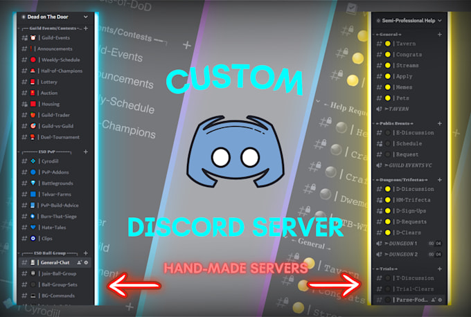 Create the ultimate custom discord for your needs by Runwithducks | Fiverr