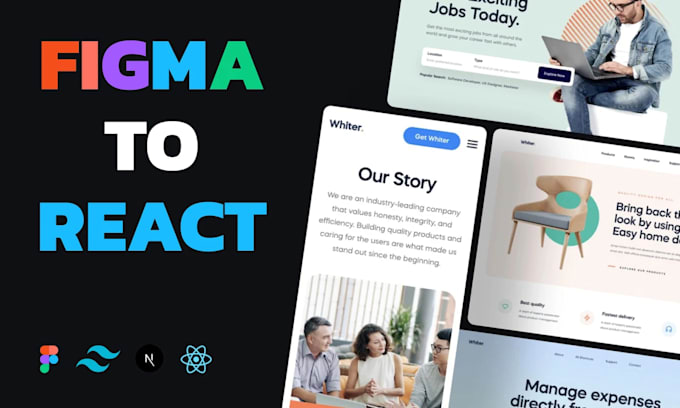 Convert figma design to react js and next js website by Pandeyabhi106 ...