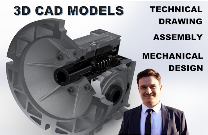 Design 3d cad models, drawings and assemblies by Valentinvollman | Fiverr