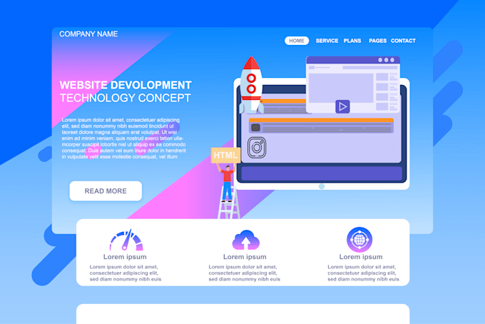 Design best 2d flat and isometric illustrations for your website and ...