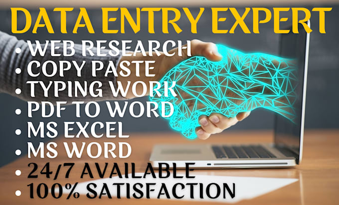 Do excel data entry, convert pdf to word, copy paste, typing by Mohammedrijwan | Fiverr