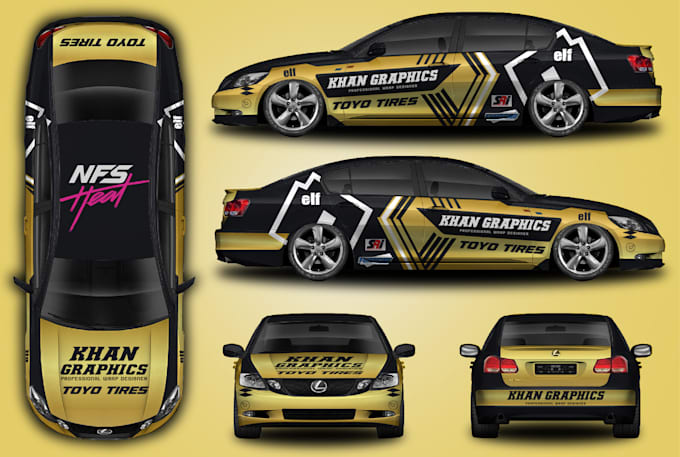 Do amazing car wrap design, racing car wrap, van wrap design, truck ...
