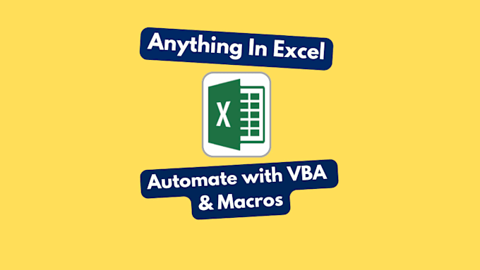 Automate Excel With Vba And Macros Excel Vba Expert By Debabrata257