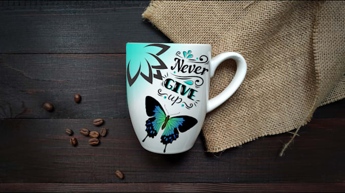Make a typography and image custom mug design by Gayu_2406 | Fiverr