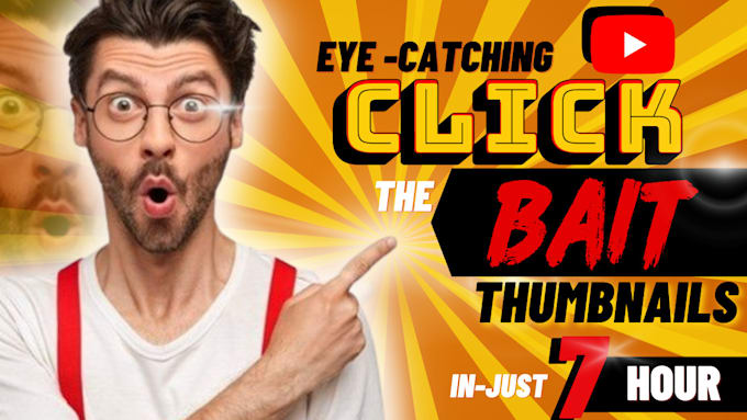 Create clickbait youtube thumbnail using canva by Shubh_07_ | Fiverr