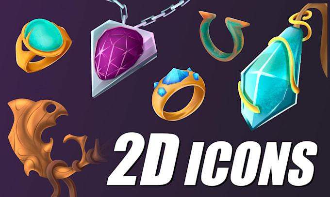 Draw icons, props, assets, objects for your game by Saharogue | Fiverr