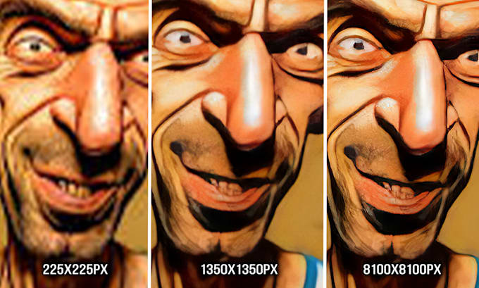 Enhance, improve, upscale low res photo to high resolution by ...