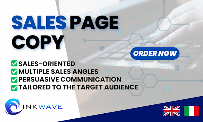 Write persuasive copy for your sales page by Inkwavegroup | Fiverr