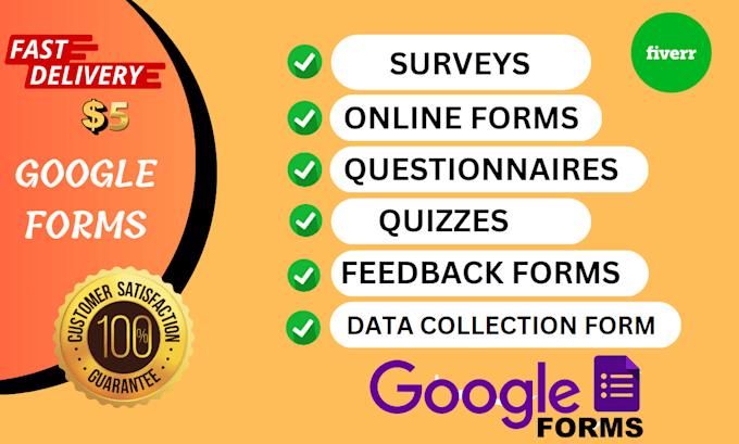 Make google forms, surveys, questionnaires and online form by ...