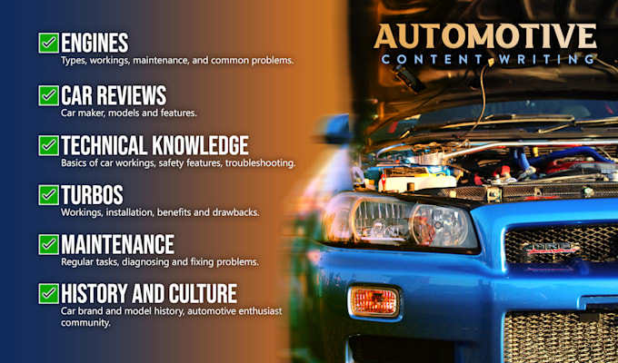 Write automotive content, auto blog, and car reviews by Munsifmughal ...
