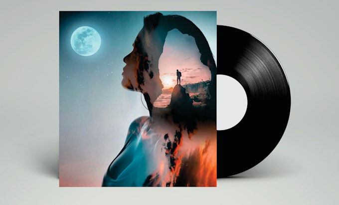 Design exceptional album artwork, double exposure, music art and cover ...