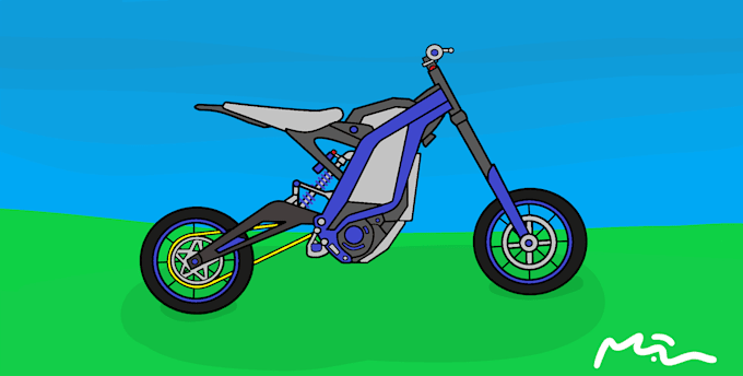 Draw your surron ebike by Trippydream | Fiverr