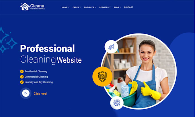 Build cleaning website for home and office services by Scott_digitz ...