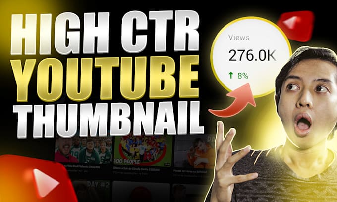 Design a high ctr youtube thumbnail by Paulodsgn | Fiverr