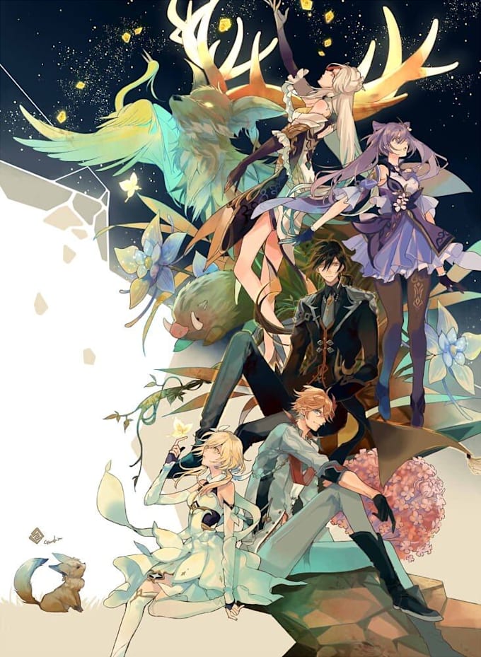 Think of designs inspired by anime and manga by Ken0109 | Fiverr