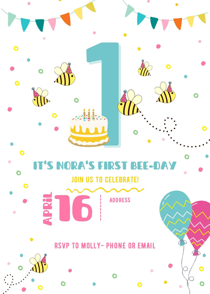 Create a custom party invitation suite by Mnweisman | Fiverr