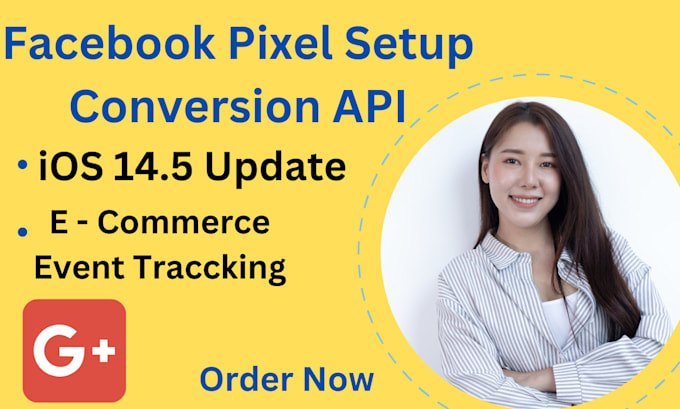 Pixel setup facebook google analytics 4 conversion api ecommerce tracking by Munira0636 | Fiverr