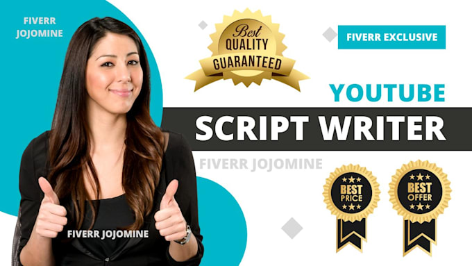 Write a youtube script that keeps your audience hooked by Jojomine | Fiverr