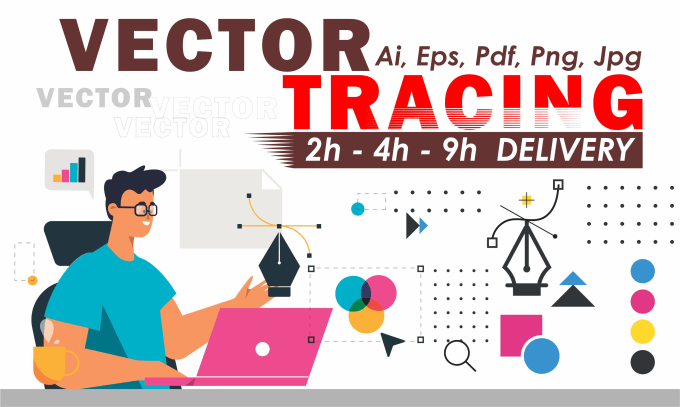Convert image to vector, vectorize logo, vector tracing by Mahirdemir8228 | Fiverr