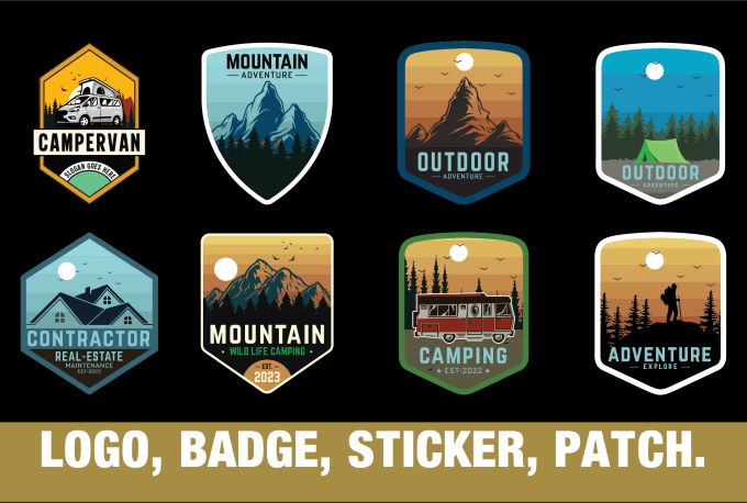 Design clean badge, patch, round sticker, label, logo design by Proanto ...