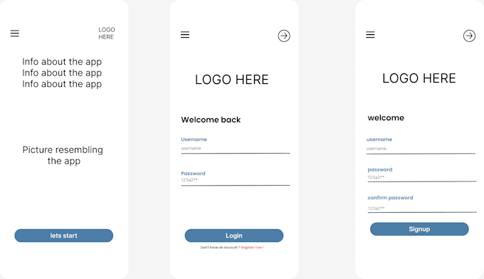 Ux and ui design for a flutter app by Abdulrahmanm541 | Fiverr