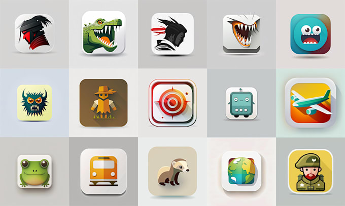 Design unique mobile app icon, logo by Peterplayground | Fiverr