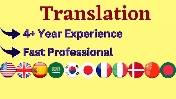 Do translation any to english by Sazzedromel3001 | Fiverr