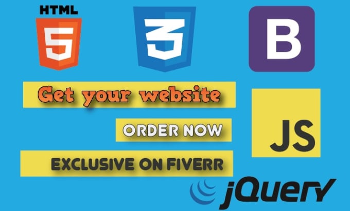 Create Custom Websites With Html Css And Java Script By Aizazzahir Fiverr
