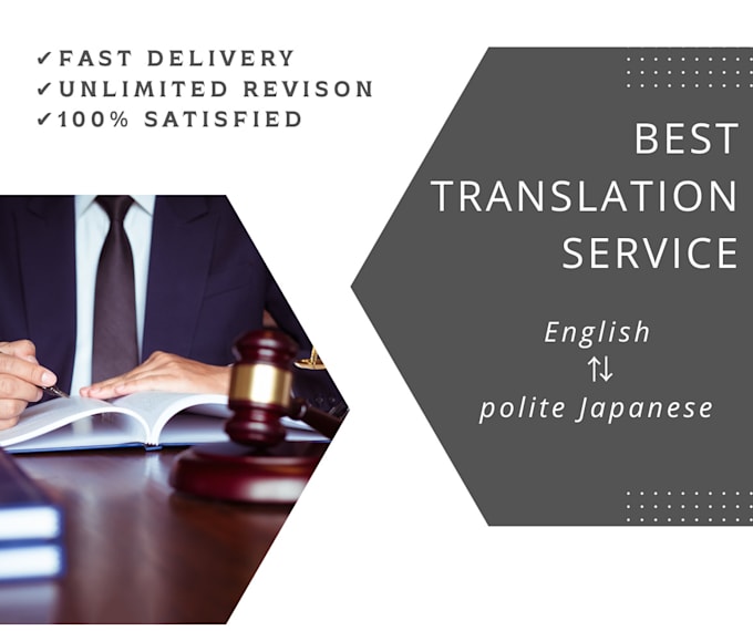 Translate from english into formal japanese by Sena2226 | Fiverr