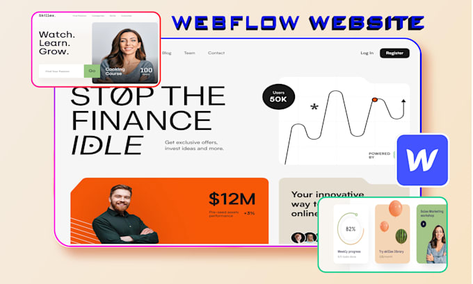 Design webflow website, webflow landing page, figma to webflow by Nft ...