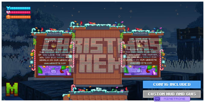 Create A Minecraft Gui Hotbar Containers Or Icons For You By