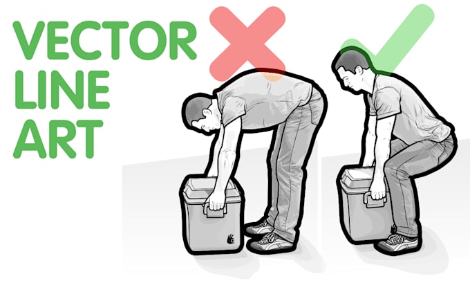 Convert your image to line art vector illustration by Pixel_jam | Fiverr