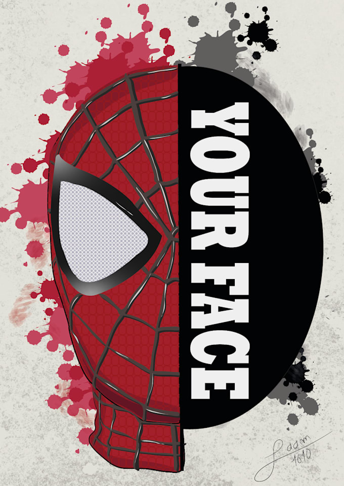 Your portrait spiderman a poster by Laam1610 | Fiverr