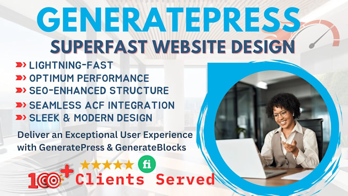 Build fast loading wordpress website with generatepress premium theme, gutenberg by Fhortunate ...